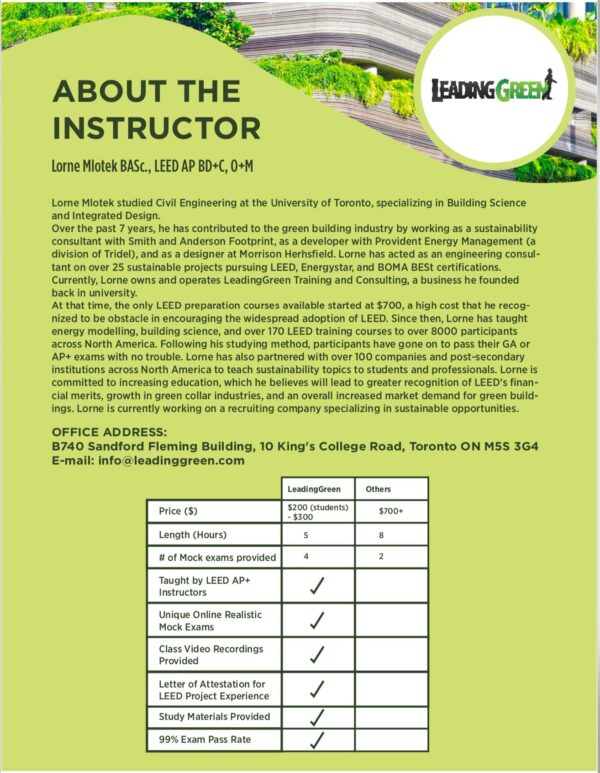 LEED Green Associate Training Boston, MA | LeadingGREEN | LEED Training ...